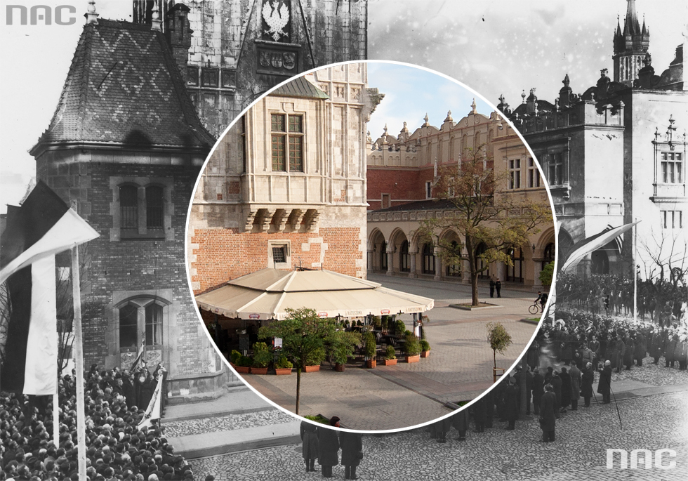 Rynek Główny, ratusz z odwachem i afera maszkaronowa. | Dawno temu w Krakowie – archiwalne i ...